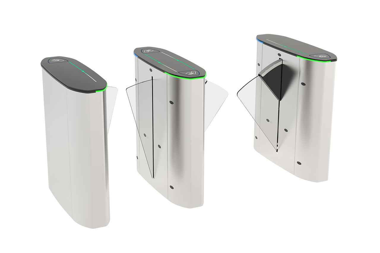 Ozak Speed Gates HG 02 GL for elevator lobbies low-medium level security